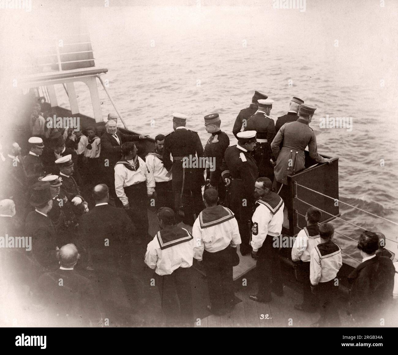 1889 photograph - RMS Teutonic - from an album of images relating to ...