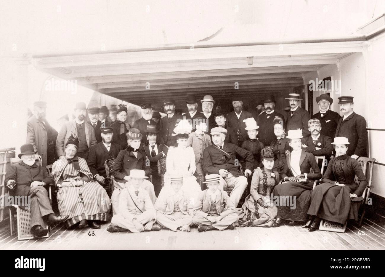 1889 photograph - RMS Teutonic - from an album of images relating to ...