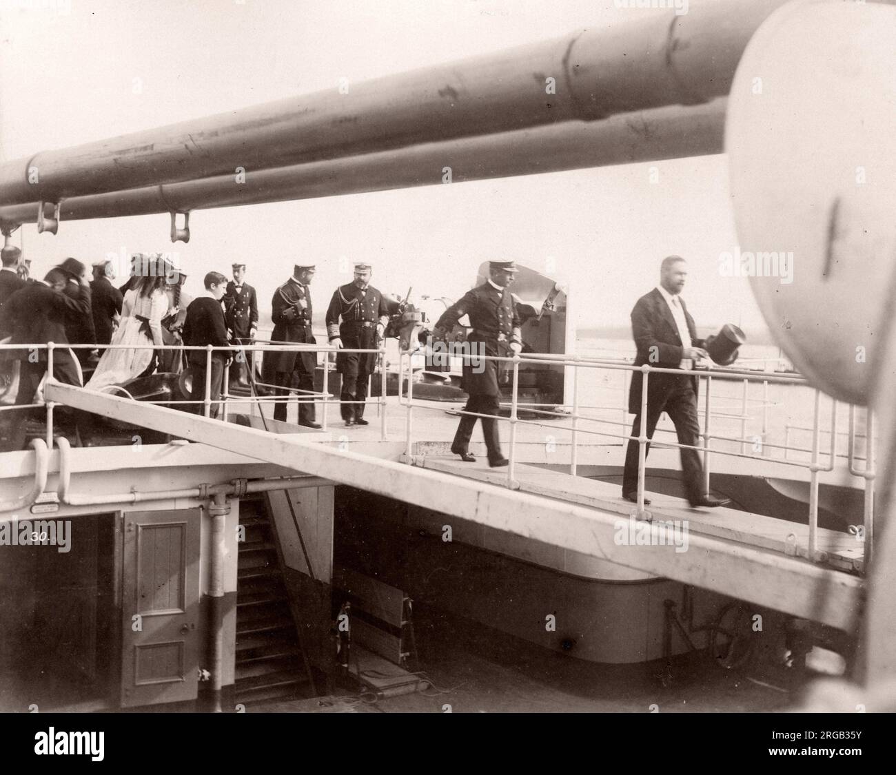 1889 photograph - RMS Teutonic - from an album of images relating to ...