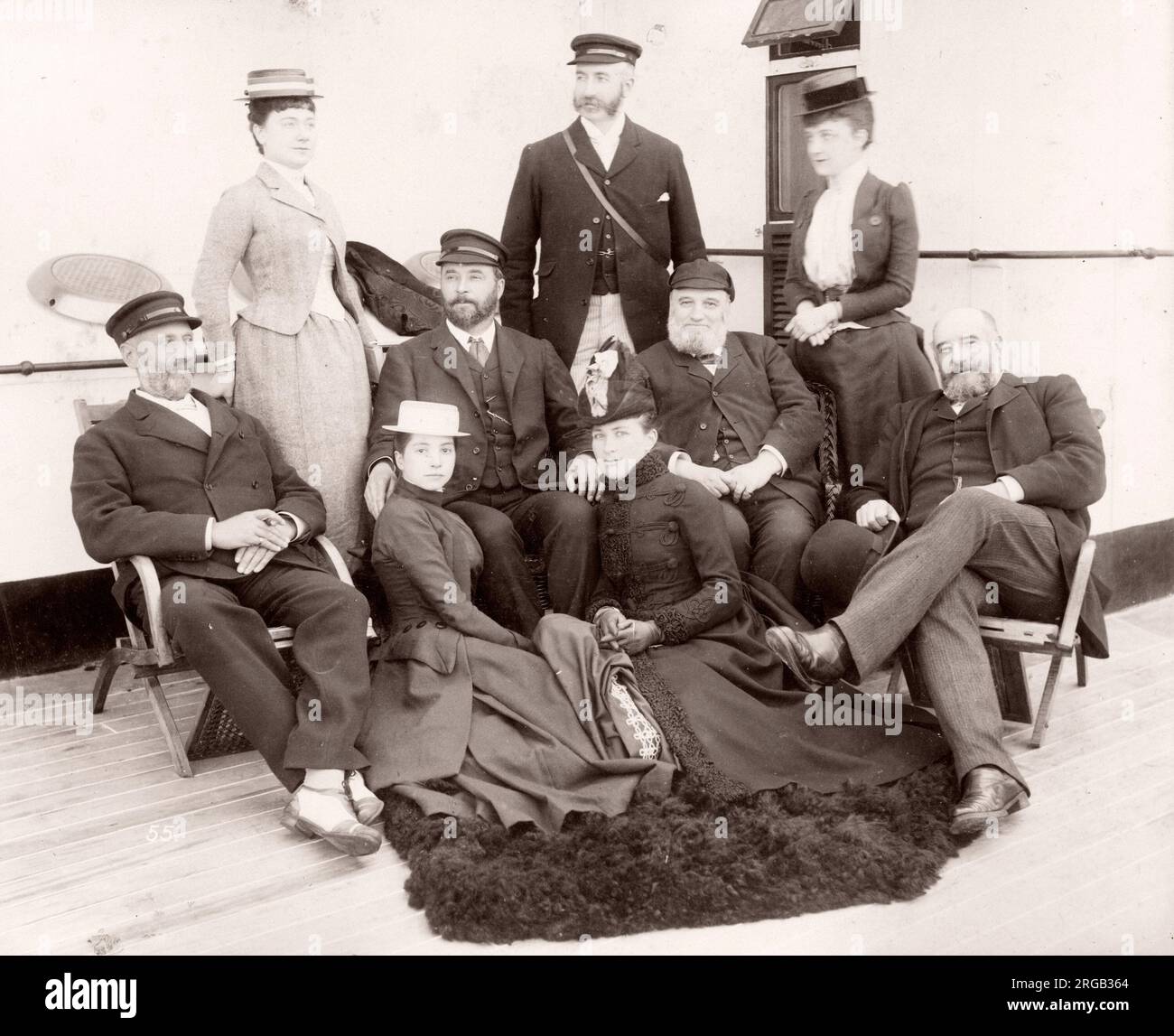 1889 photograph - RMS Teutonic - from an album of images relating to ...