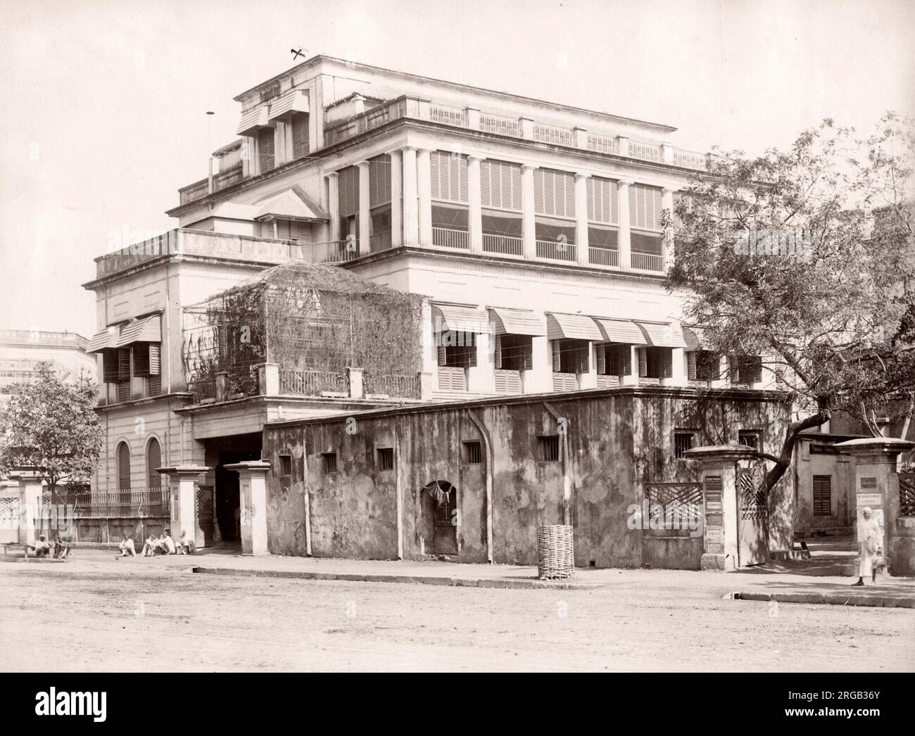 Colonial offices, Calcutta, India, c.1880's Stock Photo - Alamy