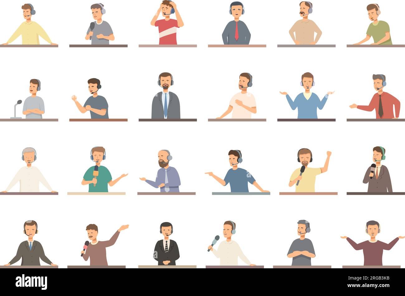 Sports interview Stock Vector Images - Alamy