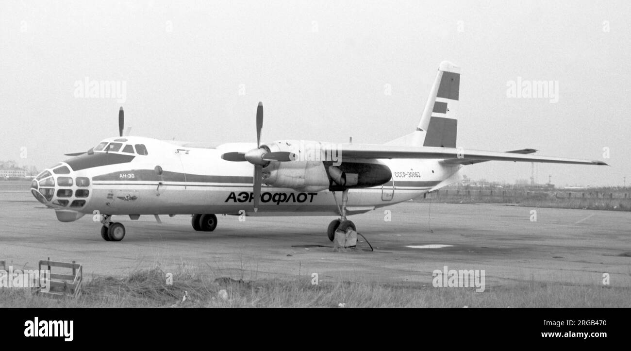 Antonov An-30 SSSR-30062, of Aeroflot (SSSR is CCCP in cyrillic ...