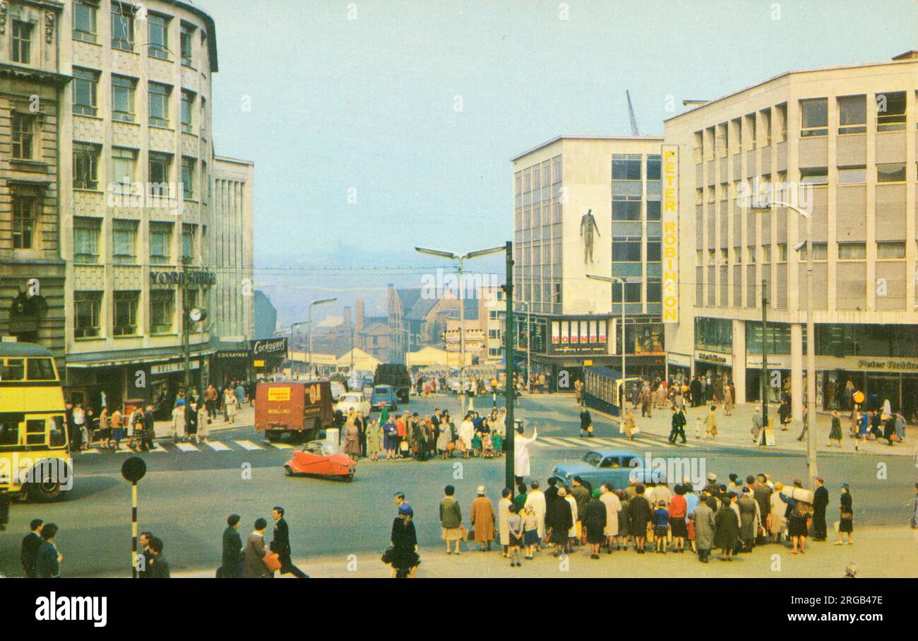 Sheffield street 1964 hi-res stock photography and images - Alamy