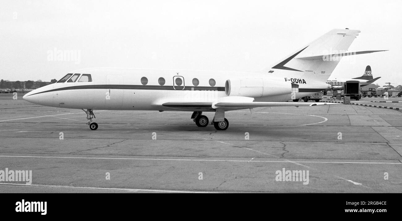 Dassault Falcon 20C F-ODHA (msn 175), of Uni-jet - Itavia, at London ...
