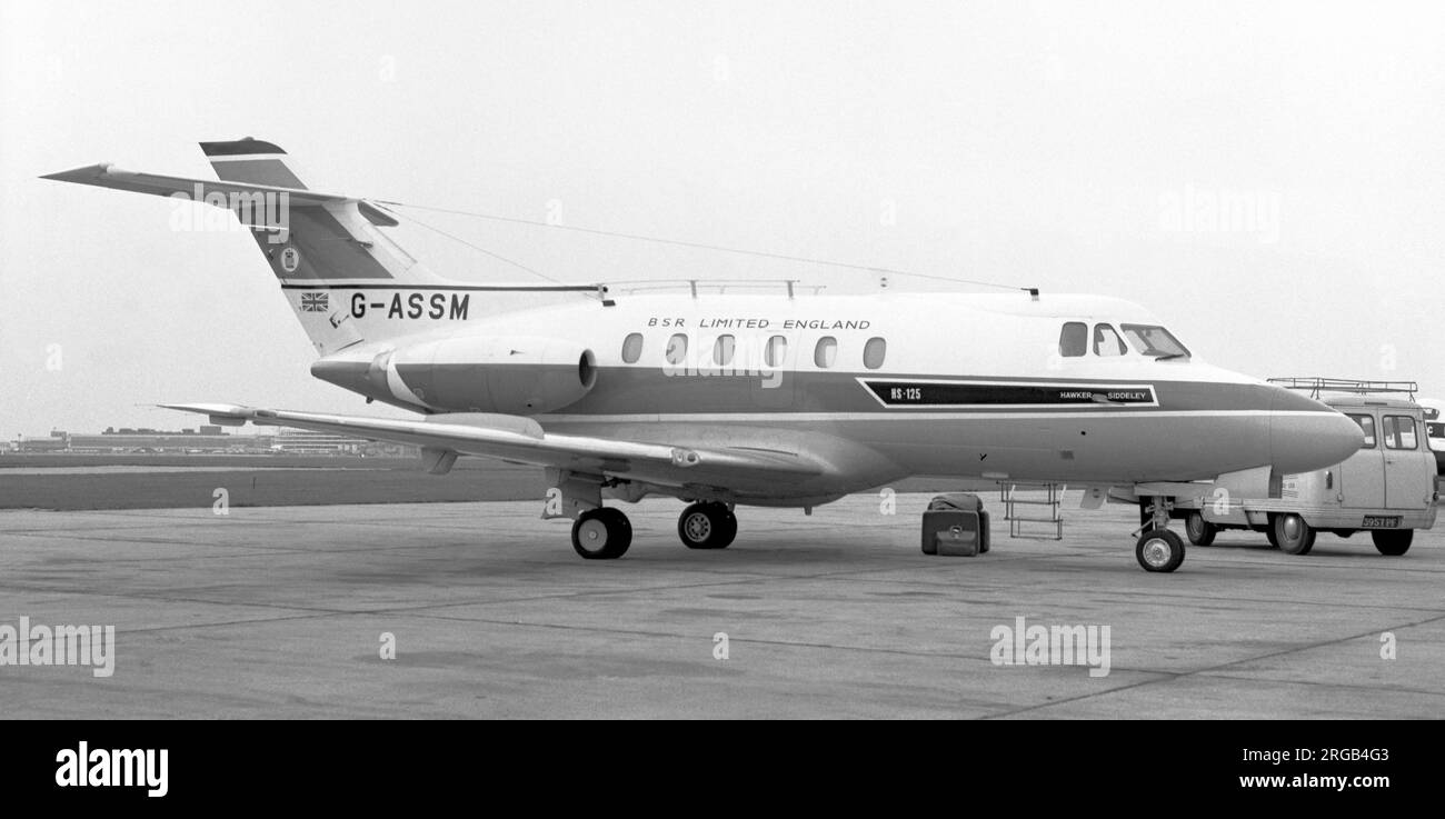 Hawker Siddeley HS-125-1/522 G-ASSM (msn 25010), of BSR Limited Stock ...