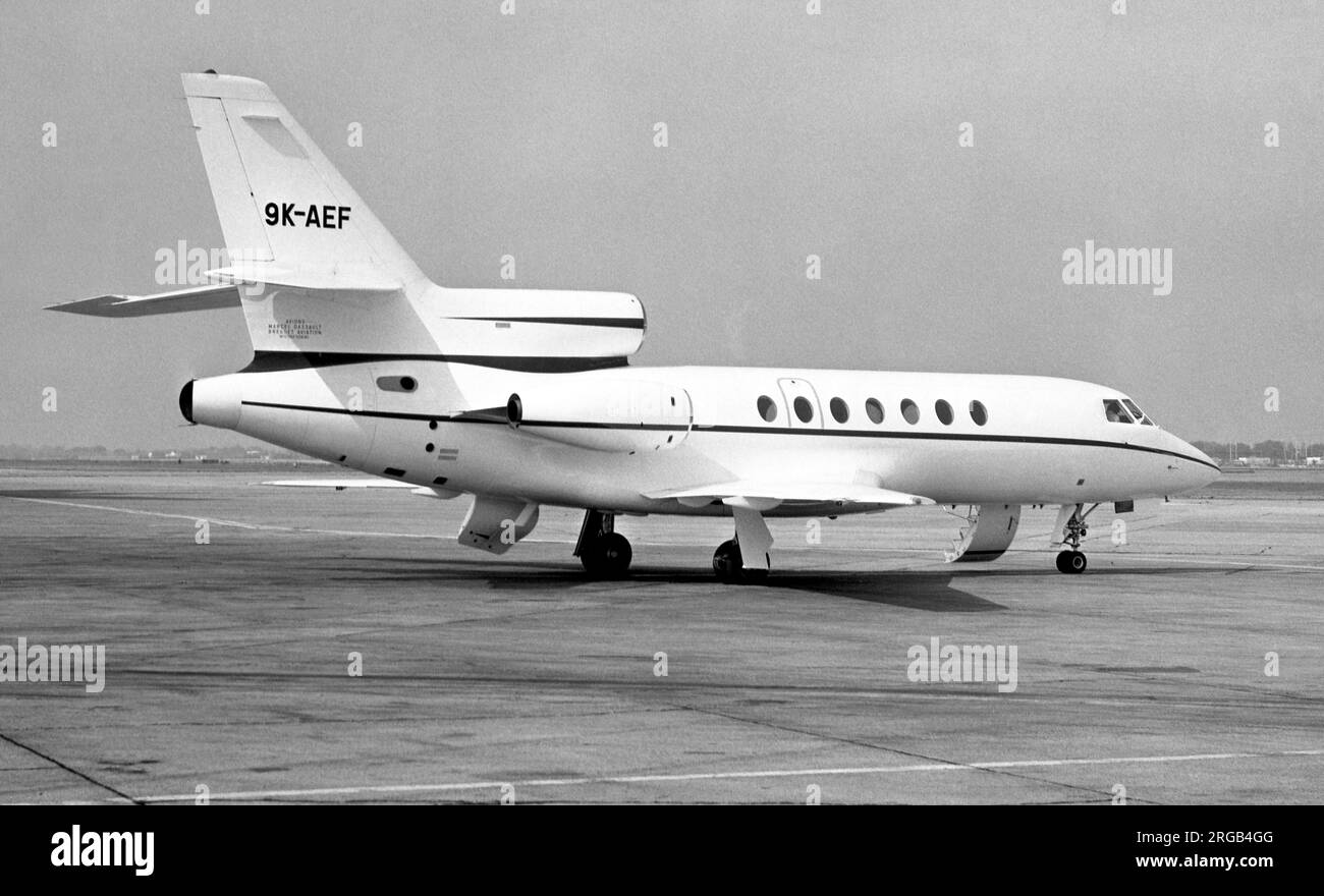 Dassault Falcon 50 9K-AEF (nsn 40), of Gulf International, at London ...
