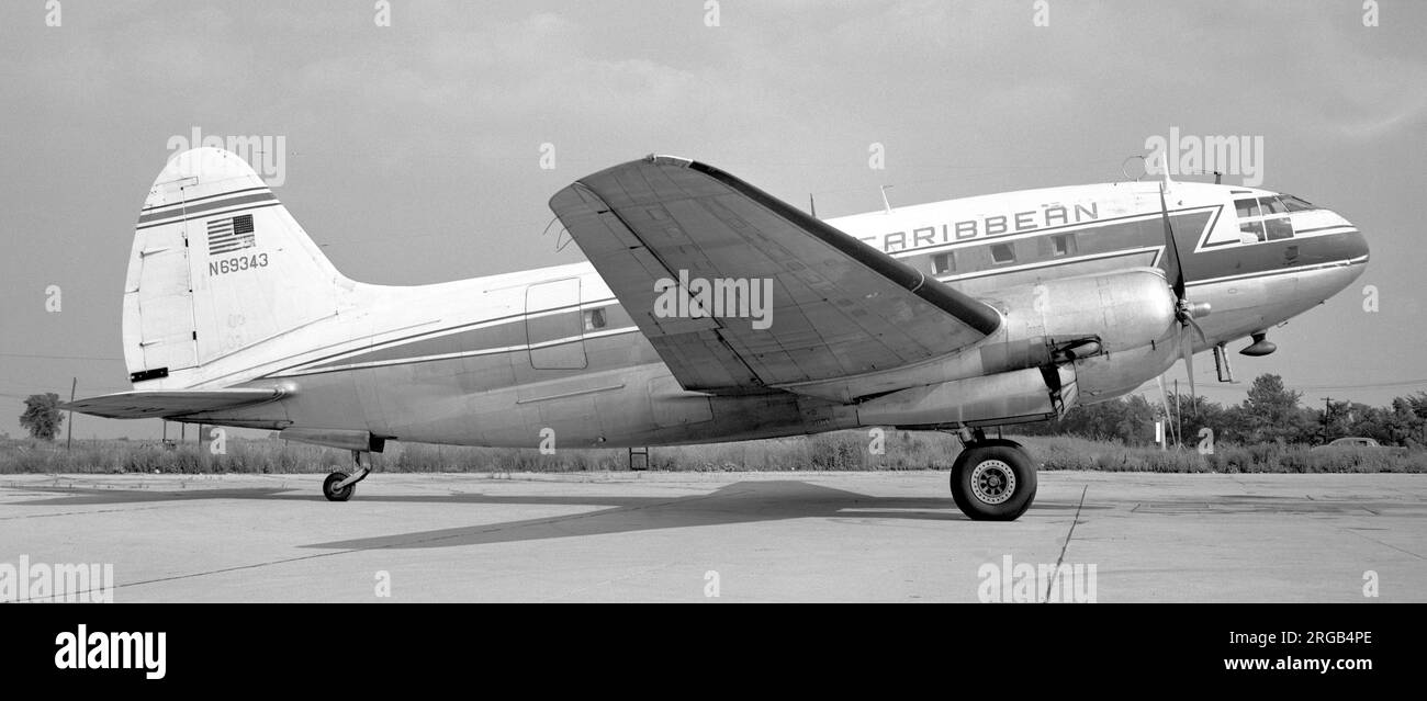 Curtiss C-46F Commando N69343 (ex 44-78579), of Trans Caribbean Stock ...