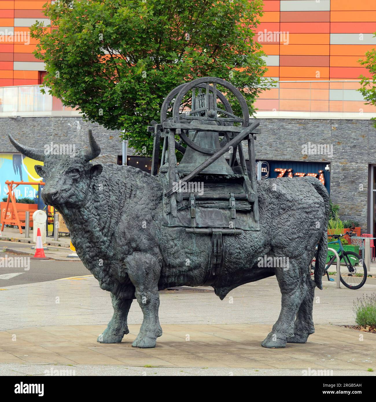 The Vision of Saint Gwynllyw or The Bell Carrier. Sculpture by ...