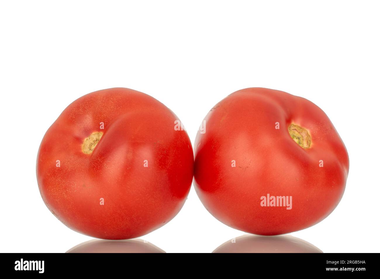 Two red tomatoes one hi-res stock photography and images - Alamy