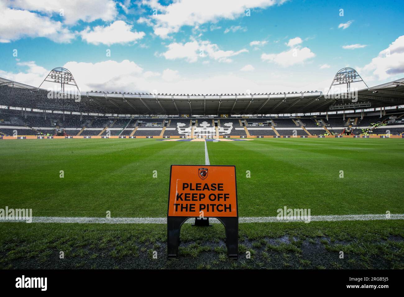 A general view inside The MKM Stadium ahead of the Carabao Cup match ...