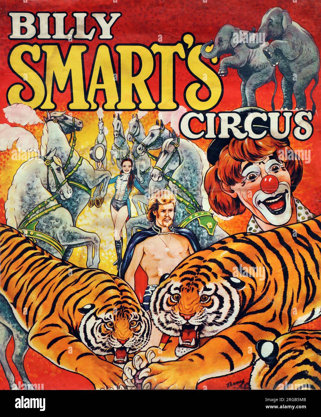Poster design, Billy Smart's Circus Stock Photo - Alamy