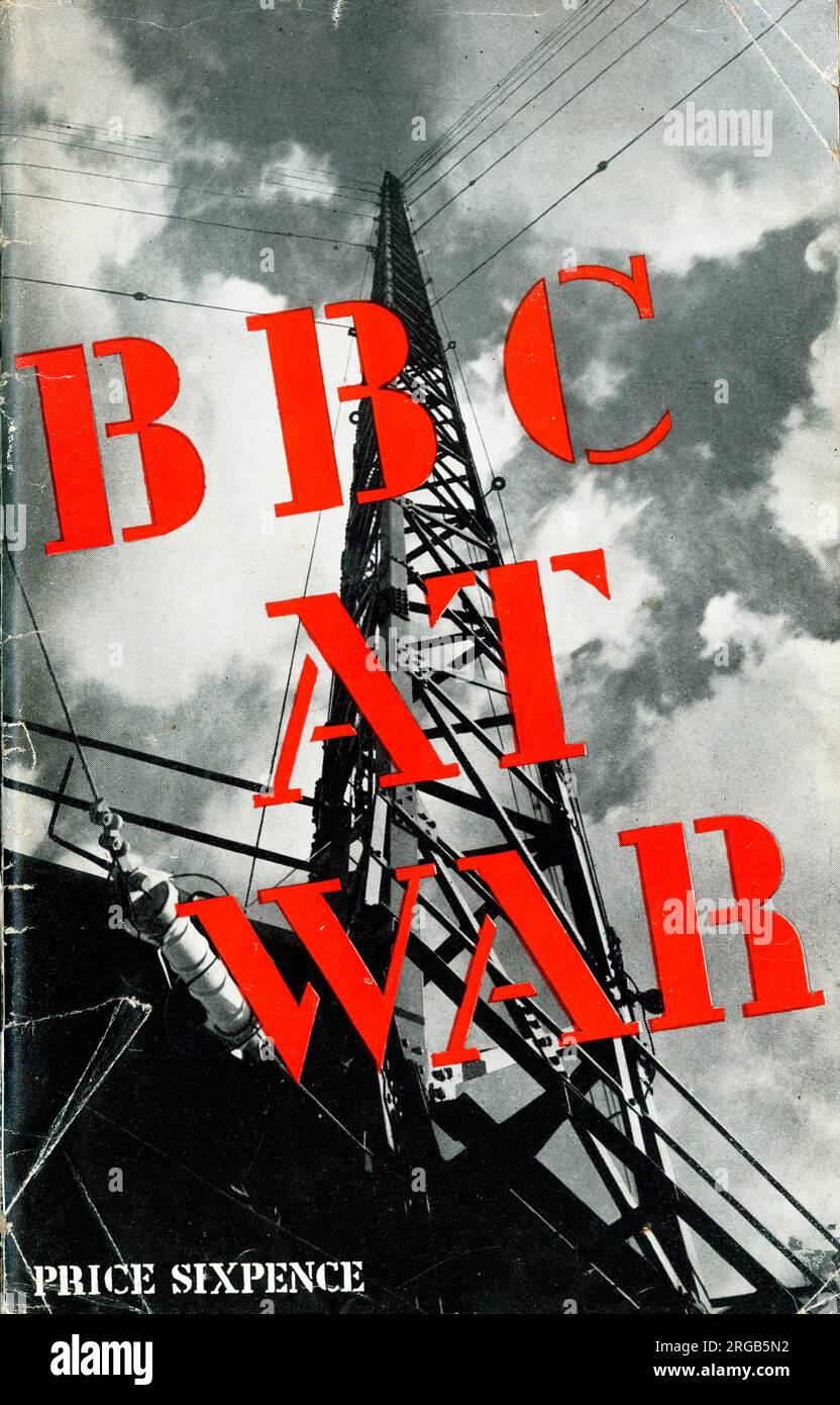 Cover design, BBC at War booklet by Antonia White Stock Photo - Alamy