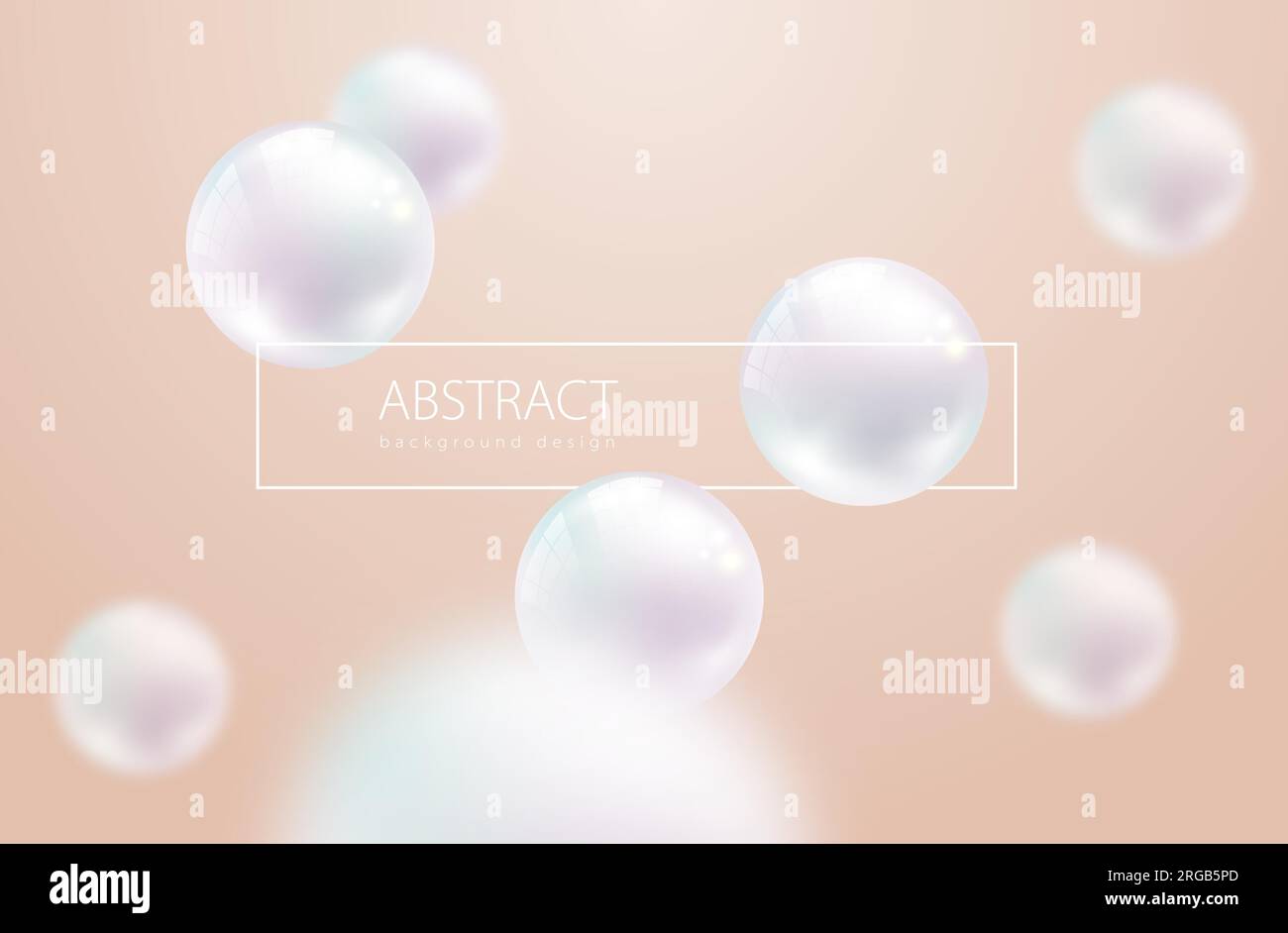 Flying white natural pearl sphere with highlight reflection and blur ...