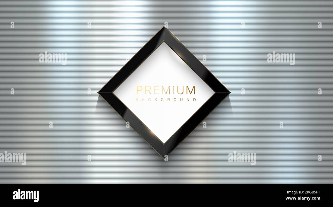 Silver shiny metal horizontal straight line background with vector ...