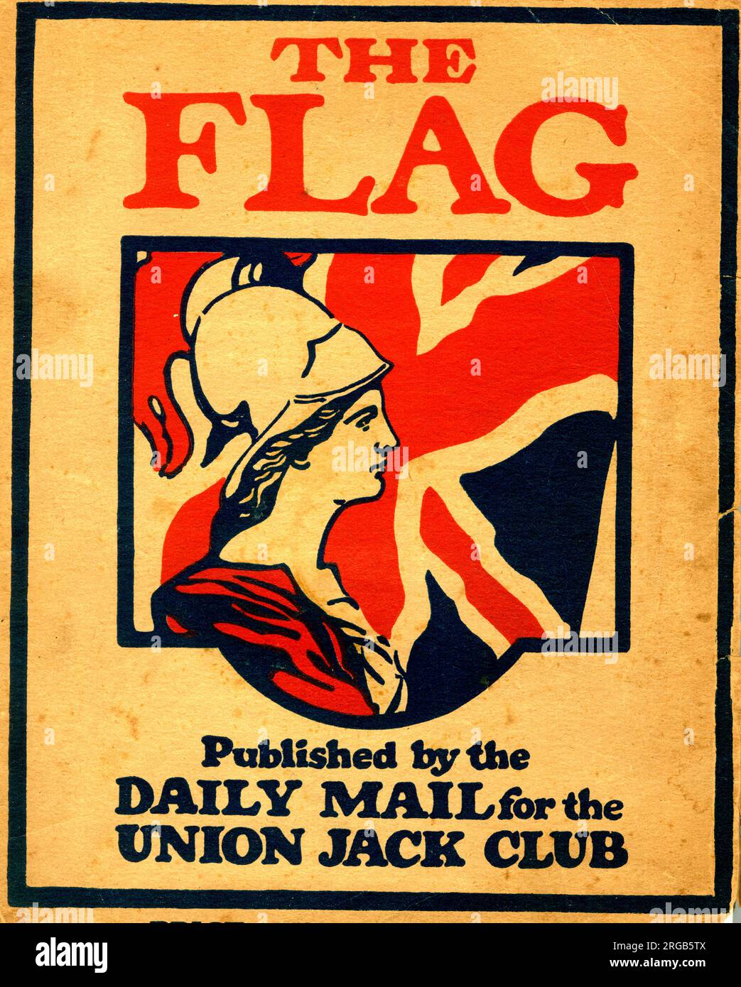 Cover design of The Flag magazine, Union Jack Club Stock Photo - Alamy