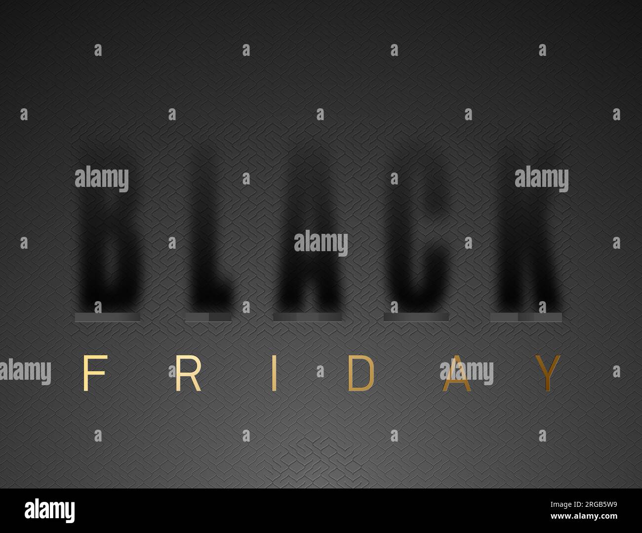 Black Friday Shadow vector banner on dark gray finely patterned texture ...