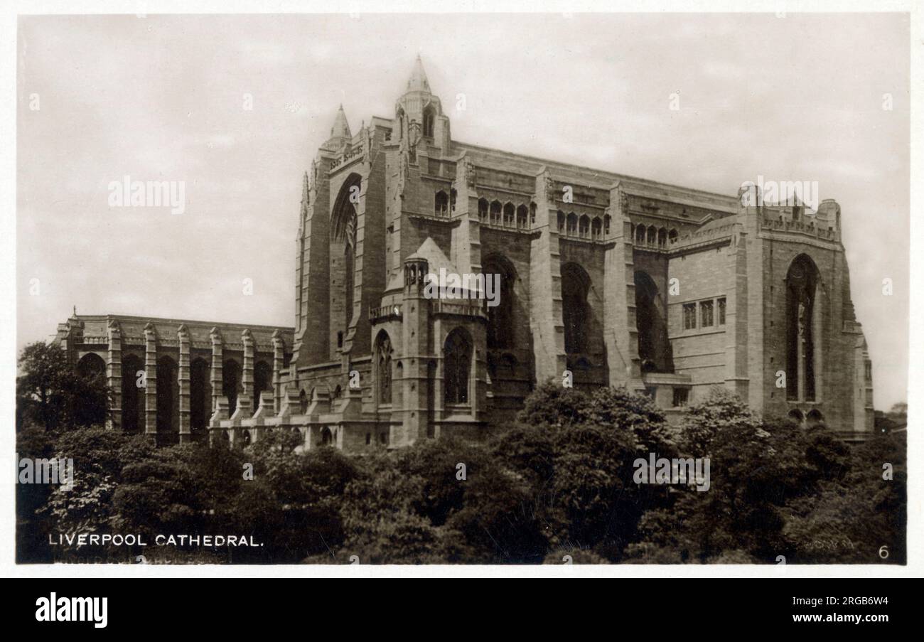 Liverpool Cathedral - Liverpool, Merseyside. The cathedral is based on ...