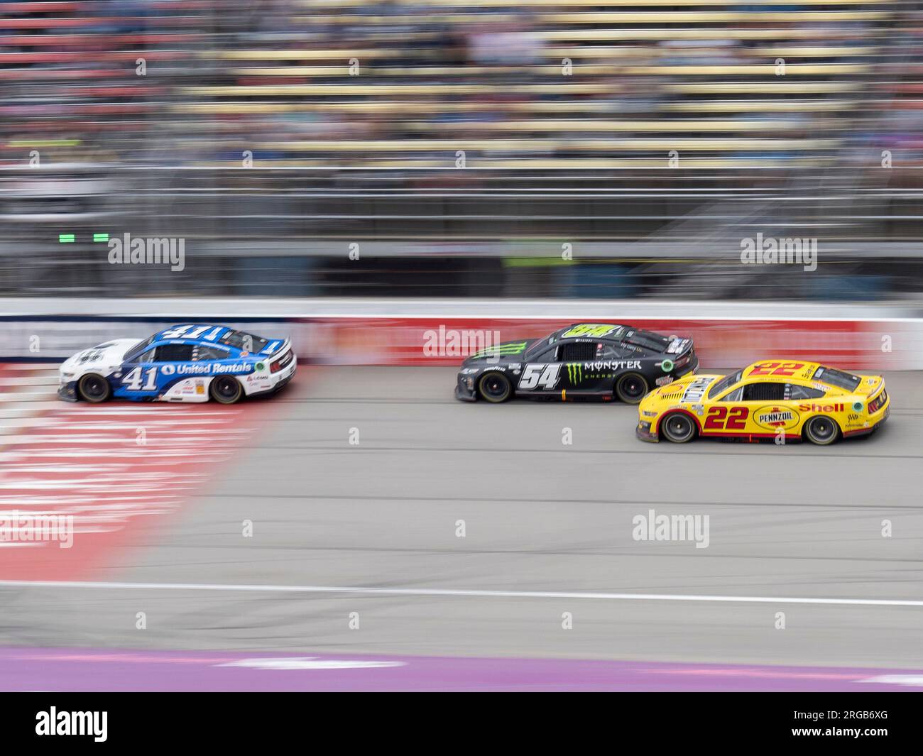 BROOKLYN, MI - AUGUST 07: Ryan Preece (#41 Stewart Haas Racing United ...
