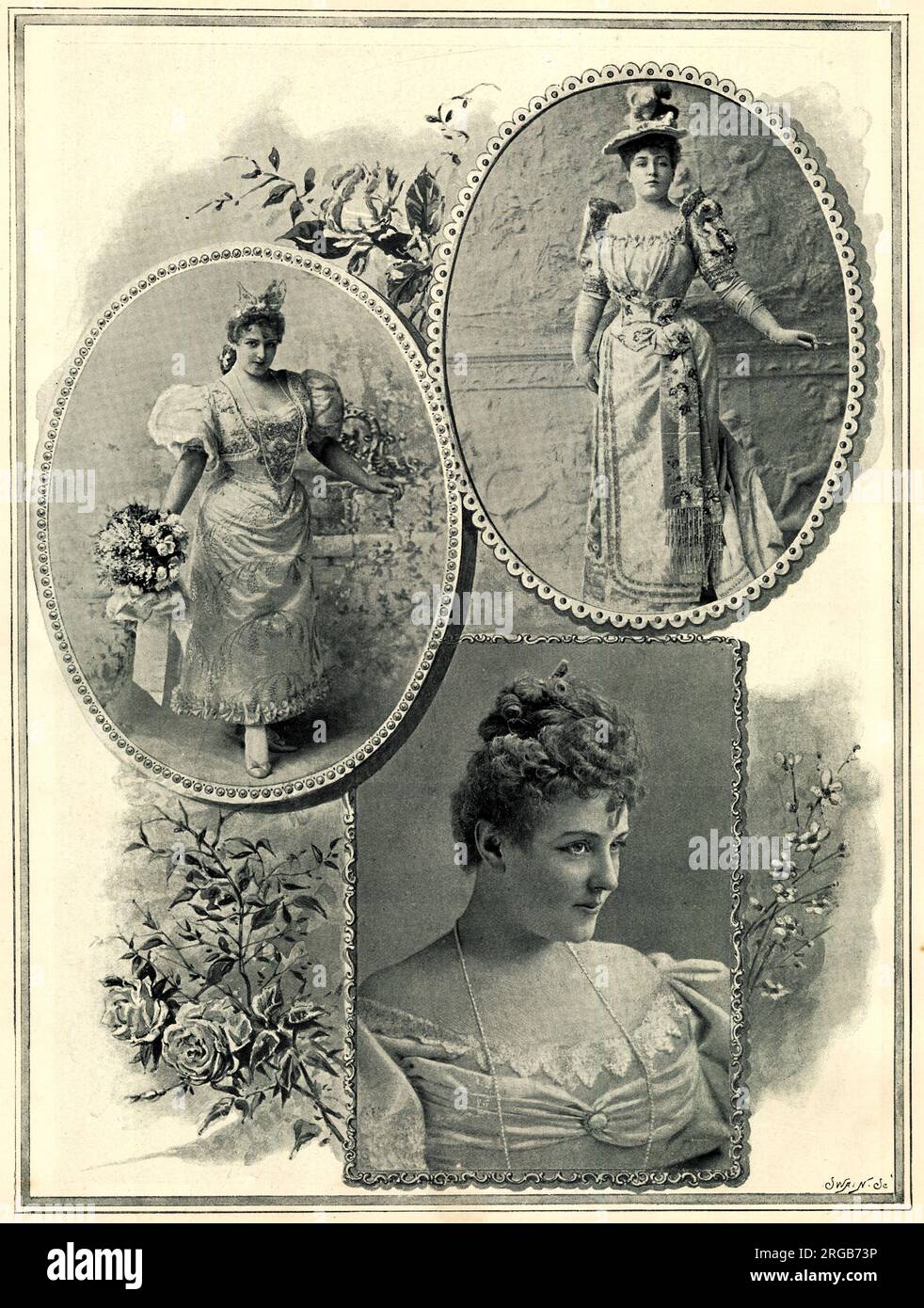 Lillian Russell, American actress and singer Stock Photo - Alamy