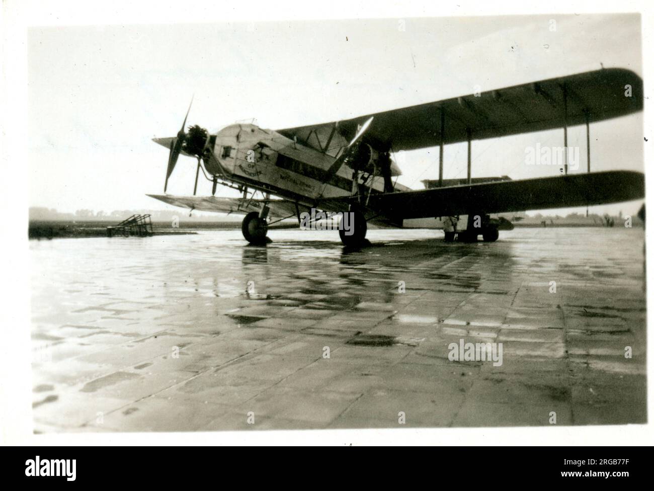 Imperial Airways 'City of Manchester', Argosy type Aircraft, at Croydon ...