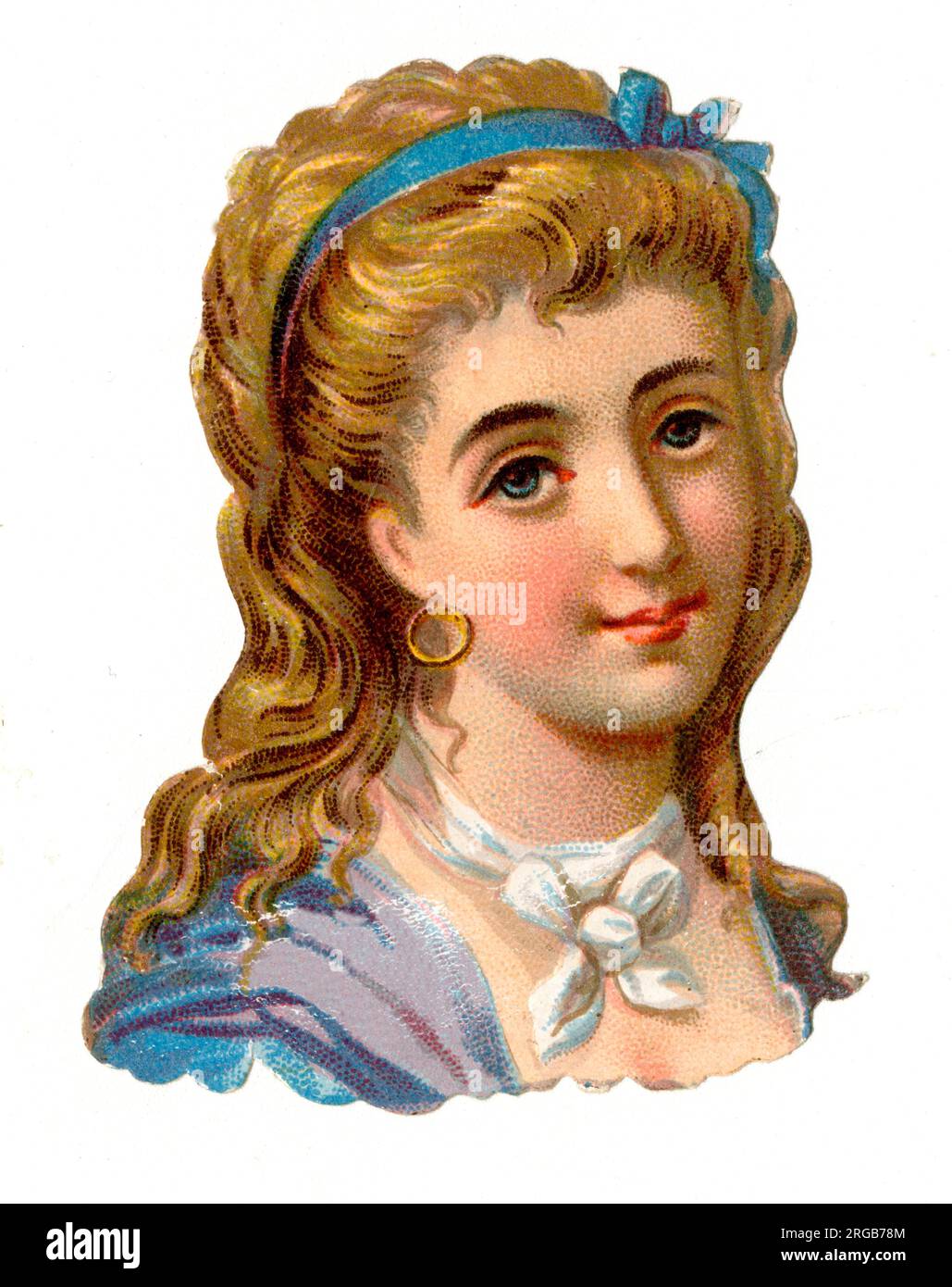 Woman head dress 19th century hi-res stock photography and images - Alamy