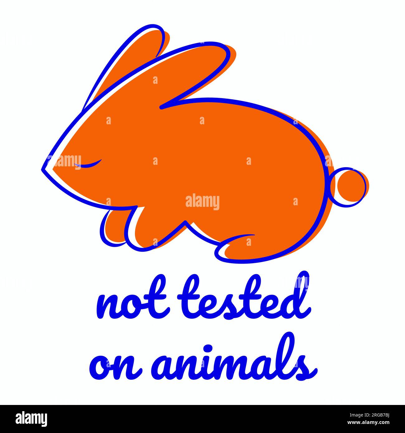Not tested on animals icon. Bio, ecology logo Stock Vector Image & Art ...