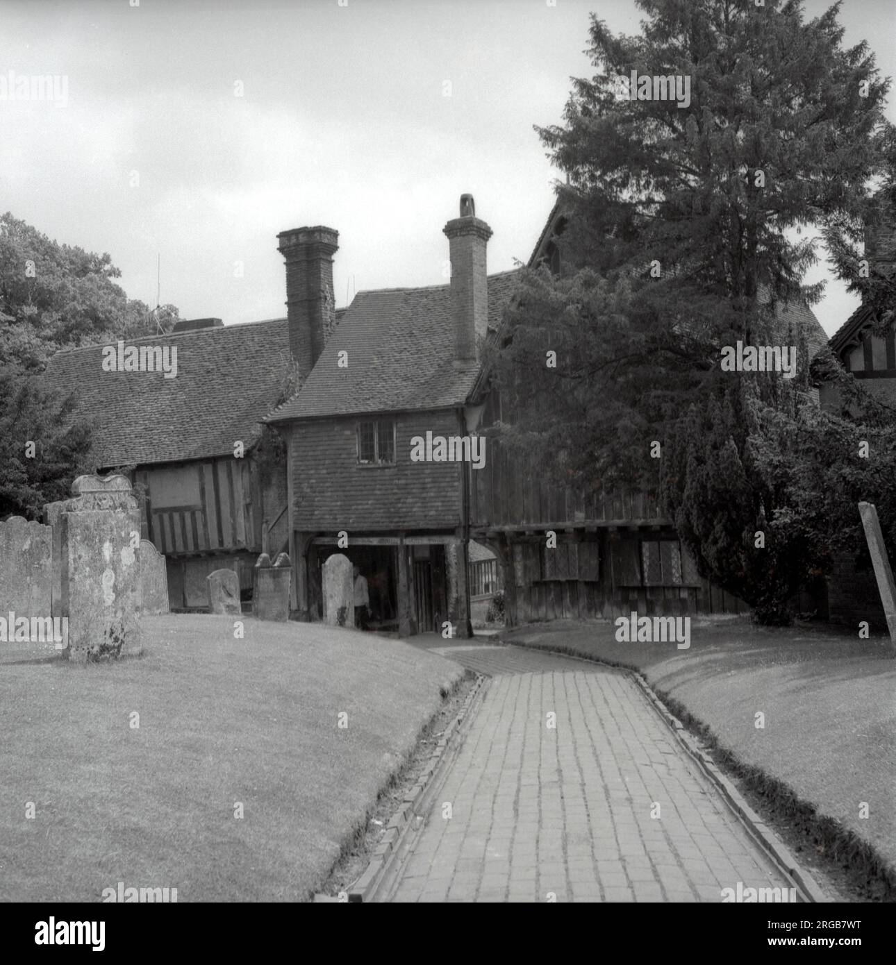 The Churchyard of St John the Baptist Church, Penshurst, Kent. A church ...
