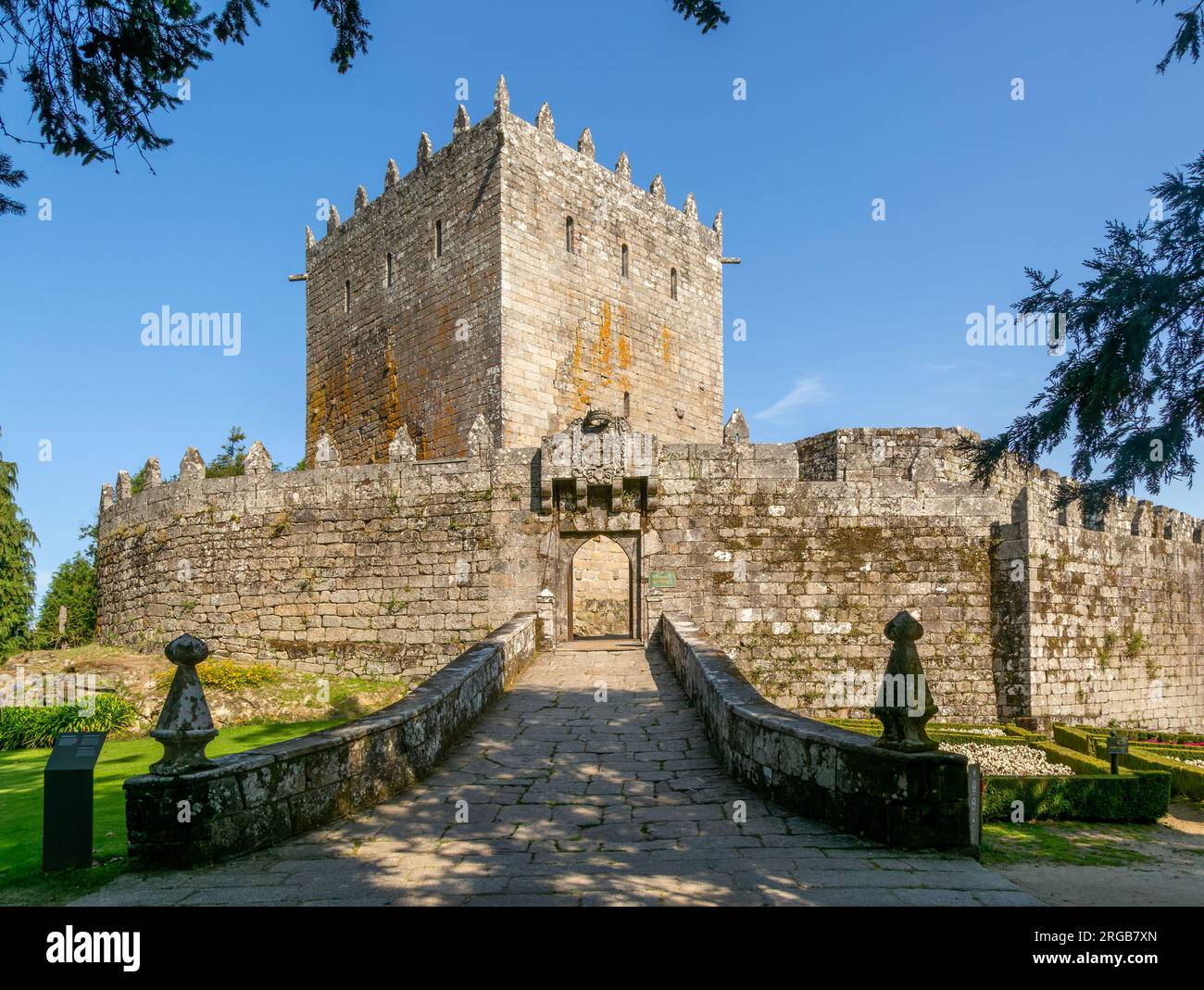Historic medieval Soutomaior castle, Pontevedra, Galicia, Spain Castelo ...
