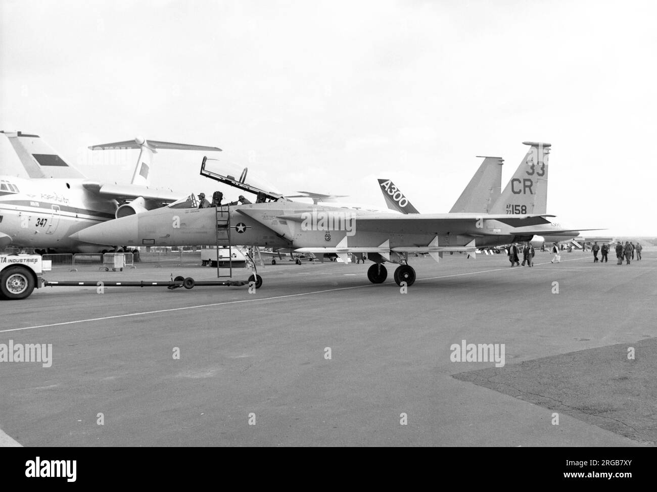 McDonnell Douglas F-15B Eagle 77-0158 (msn 0373/B049), of the 32nd ...
