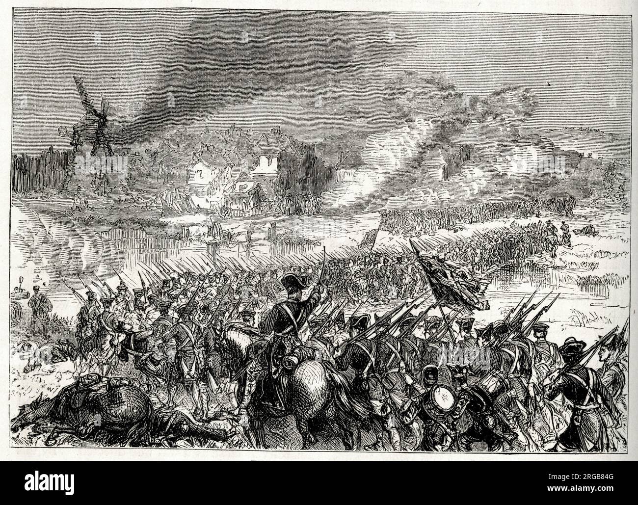 The Battle of Blenheim (or Blindheim), Hochstadt, Germany, 13 August ...