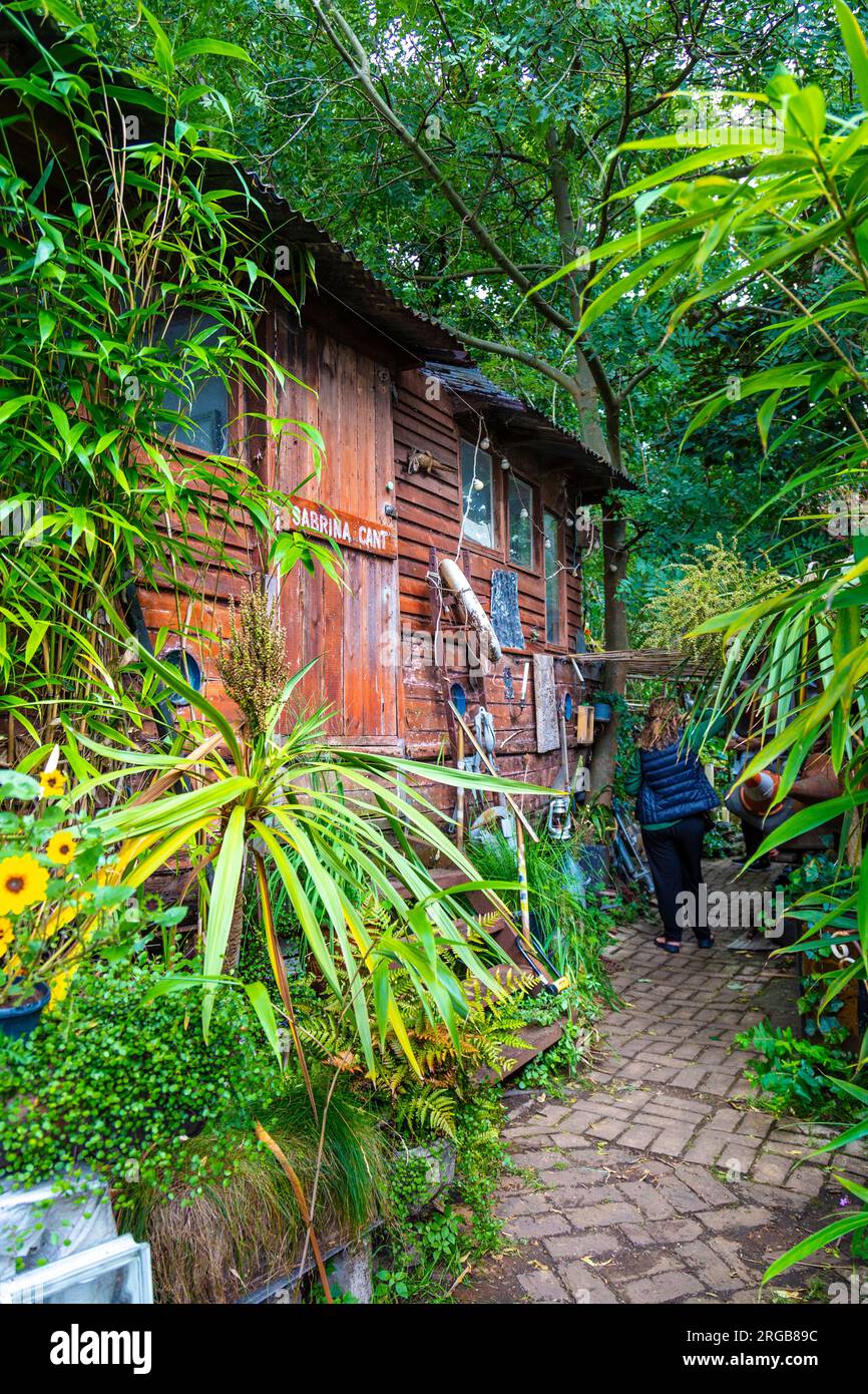 Sabrina Cant art studio at the Eel Pie Island artist community in ...