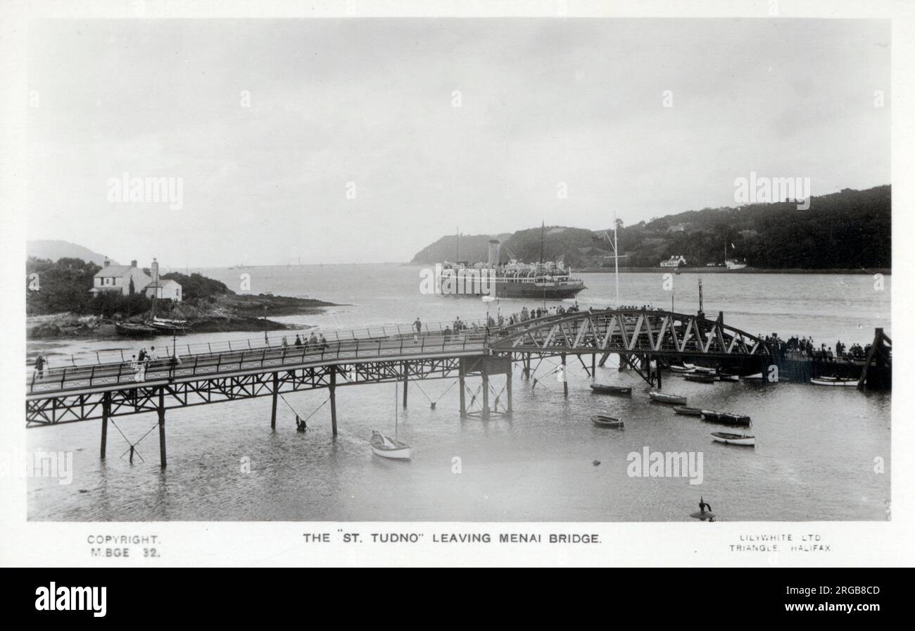 Steamship TS St Tudno of The Liverpool and North Wales Steamship ...