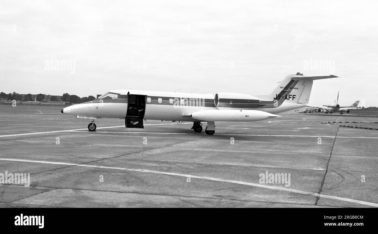 Learjet 35A JY-AFF (msn 35-081), of Arab Wings, at London Heathrow ...