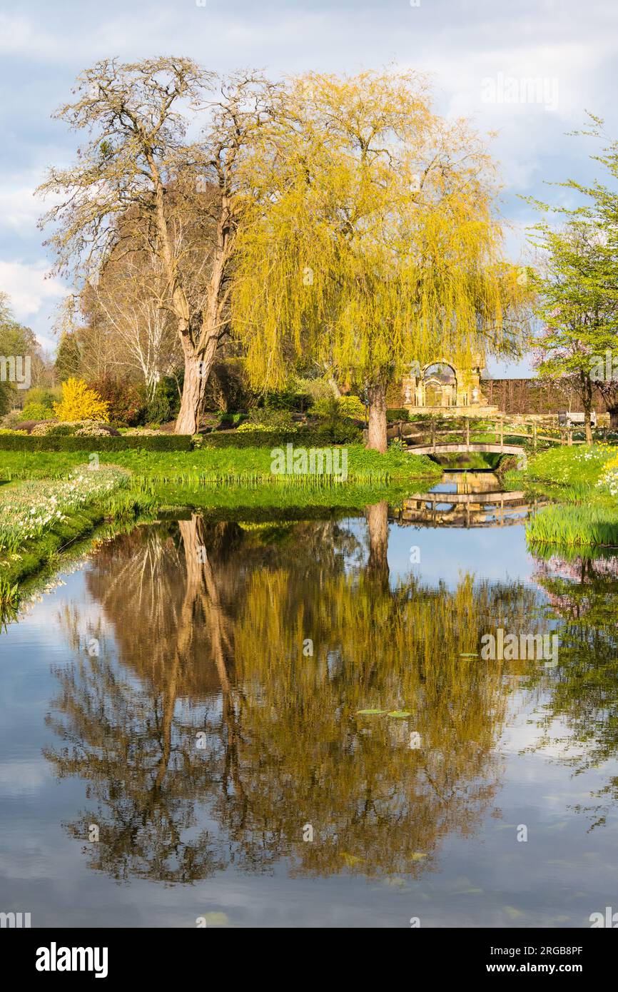 Hever Castle gardens in spring, Kent, England Stock Photo - Alamy