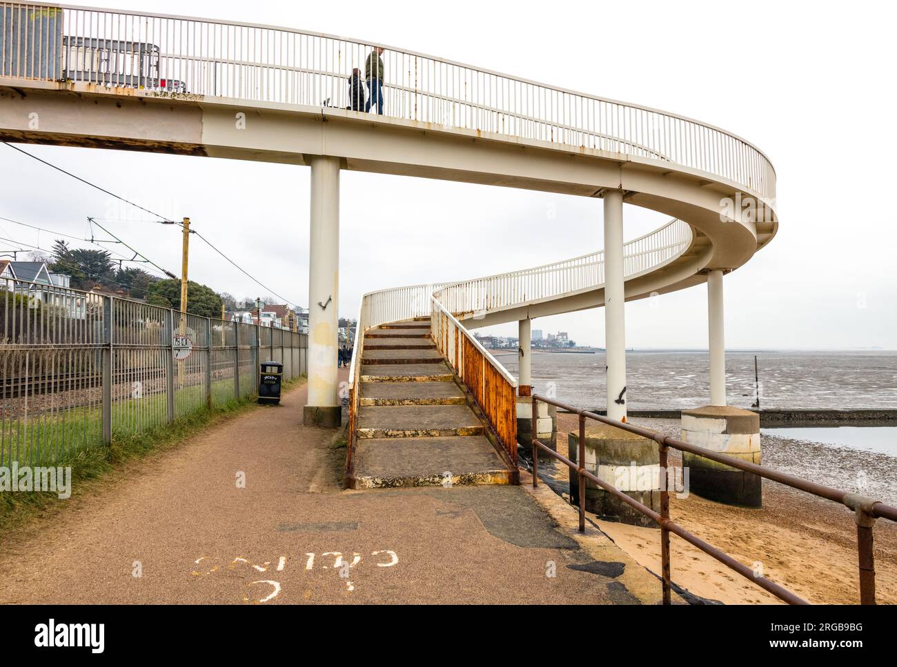 Gypsy Bridge (Curly Bridge) – a spiral footbridge crossing the rail ...