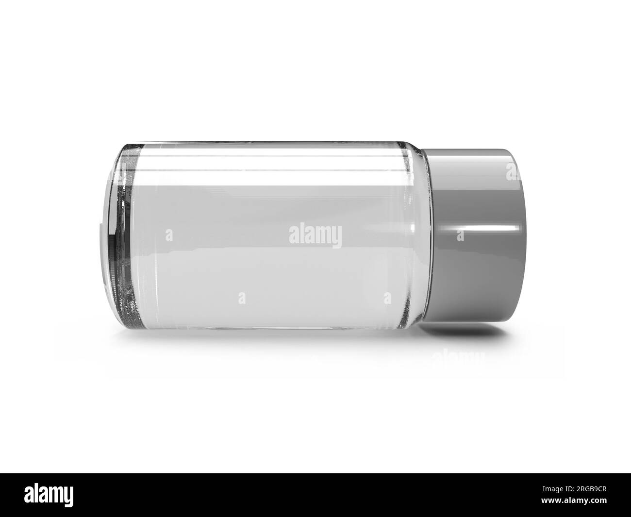 Glass Jar 3D Illustration Mockup Scene on Isolated White Background ...