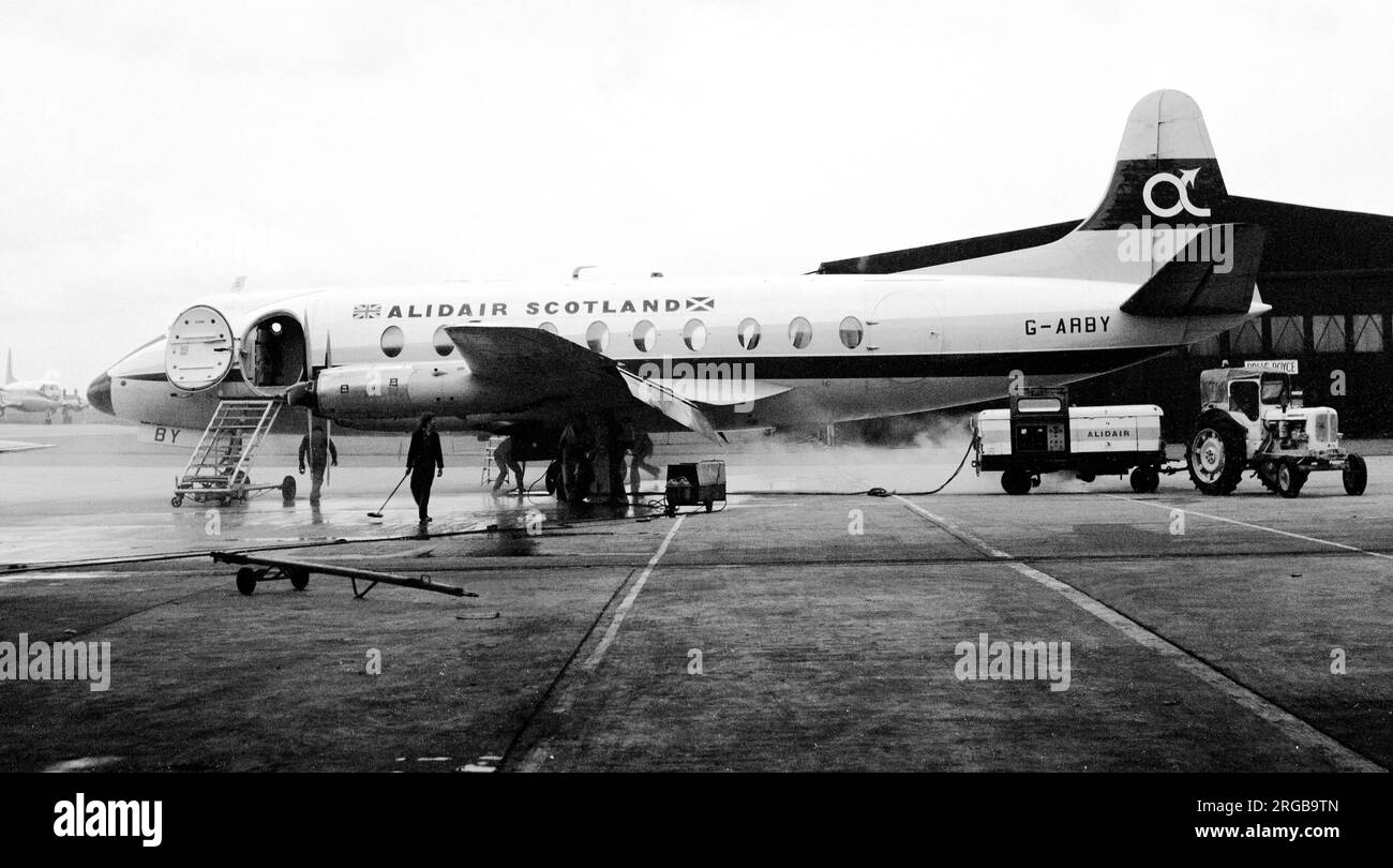 Vickers Viscount 708 G-ARBY (msn 10), of Alidair Scotland, at East ...
