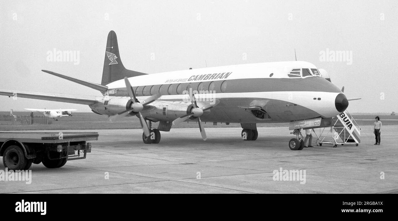 Vickers Viscount 701 G-AMOG (msn 7), of Cambrian Airways, at Blackpool ...
