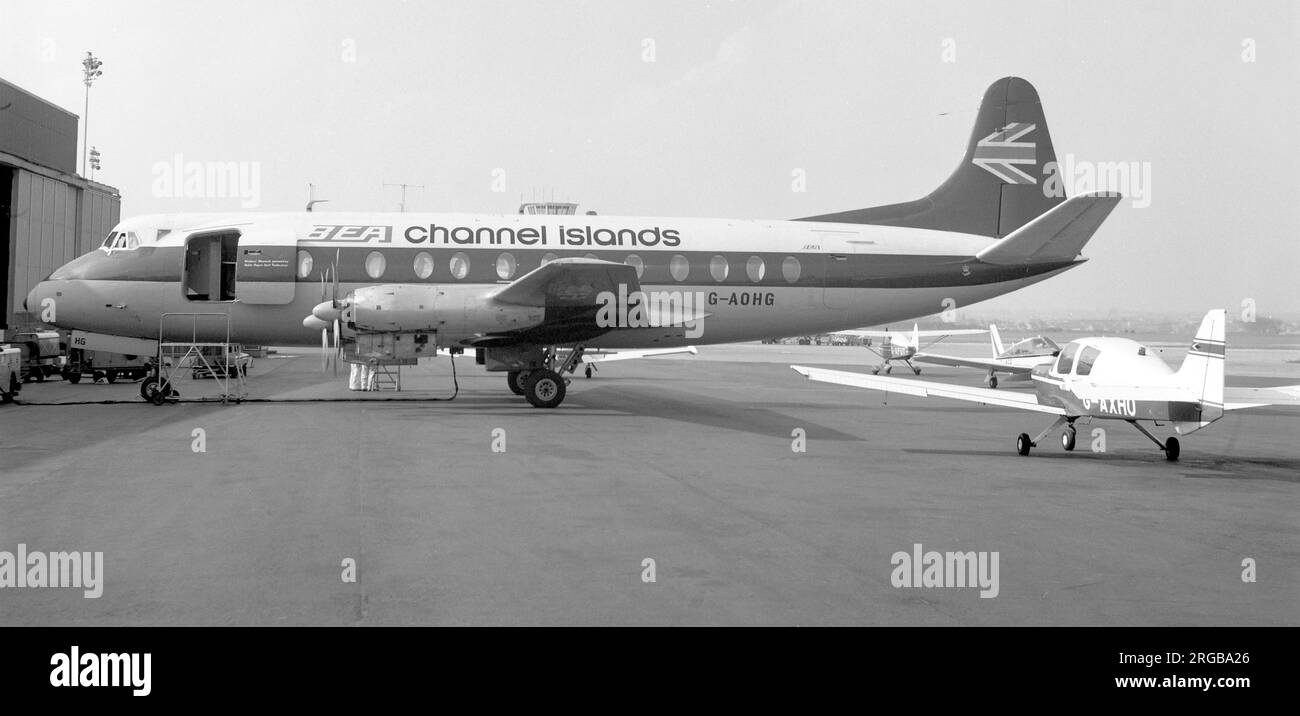Vickers Viscount 802 G-AOHG (msn 156), of British European Airways ...