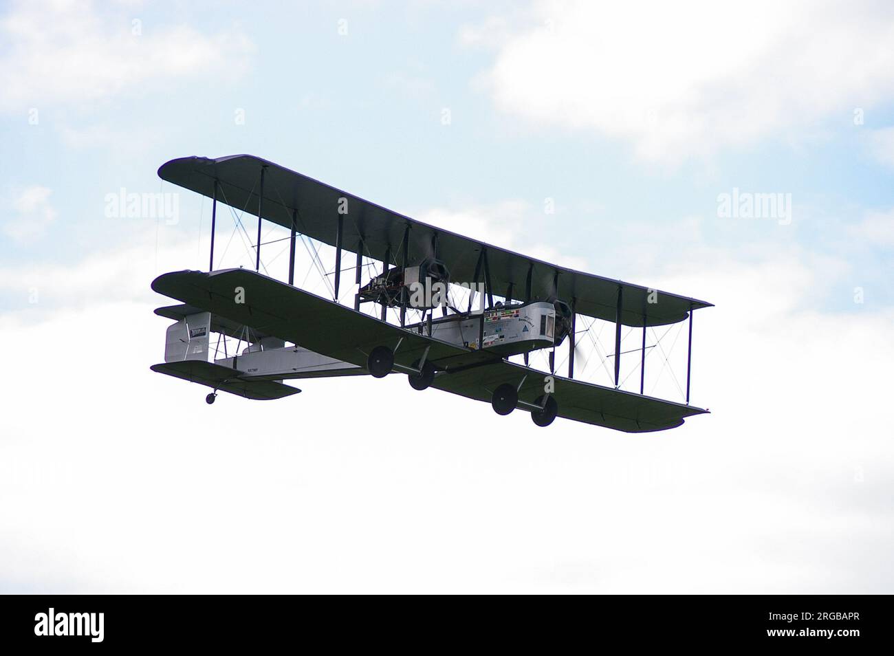 Vickers Vimy British heavy bomber aircraft plane, biplane of First ...