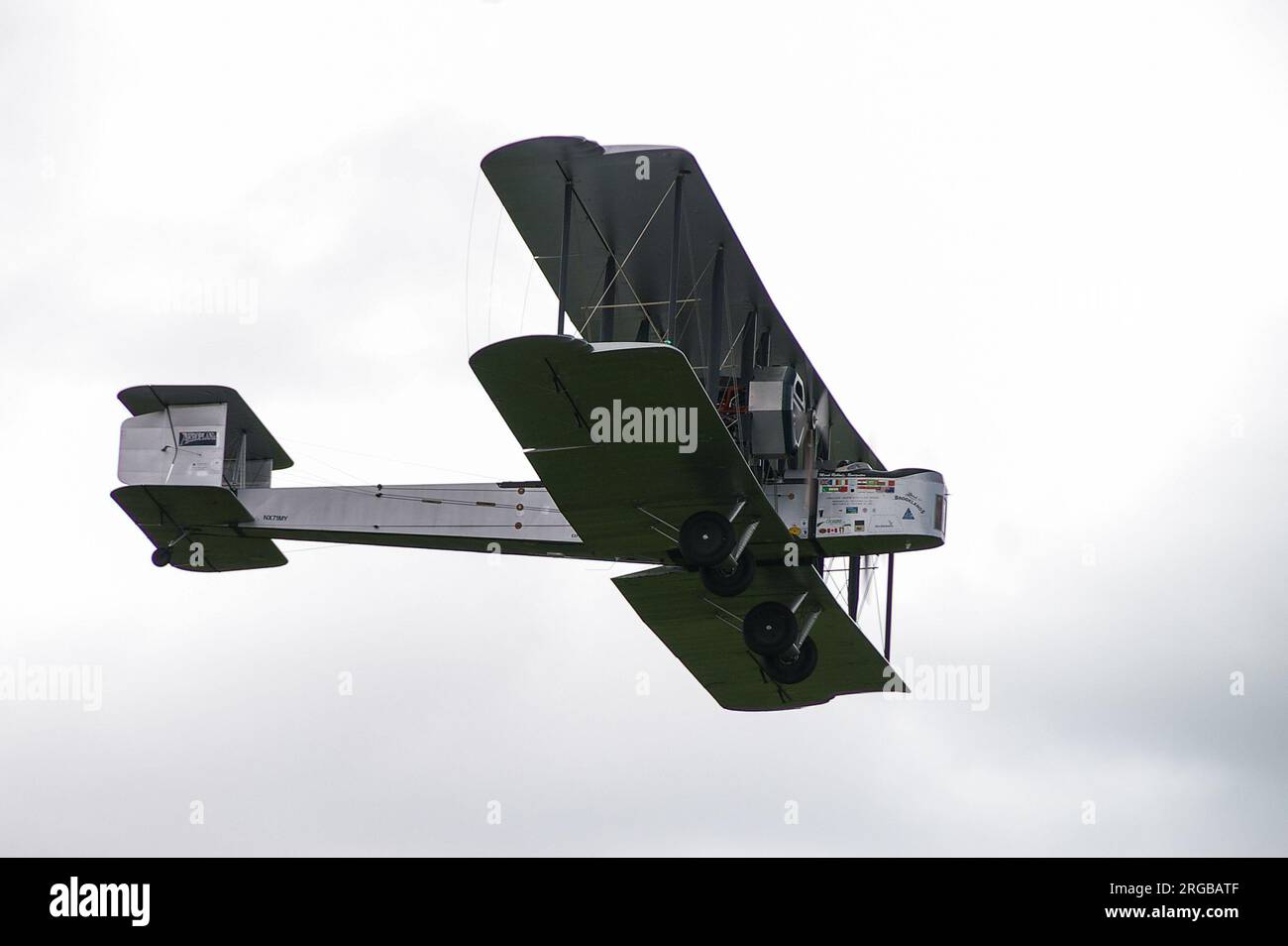 Vickers Vimy British heavy bomber aircraft plane, biplane of First ...