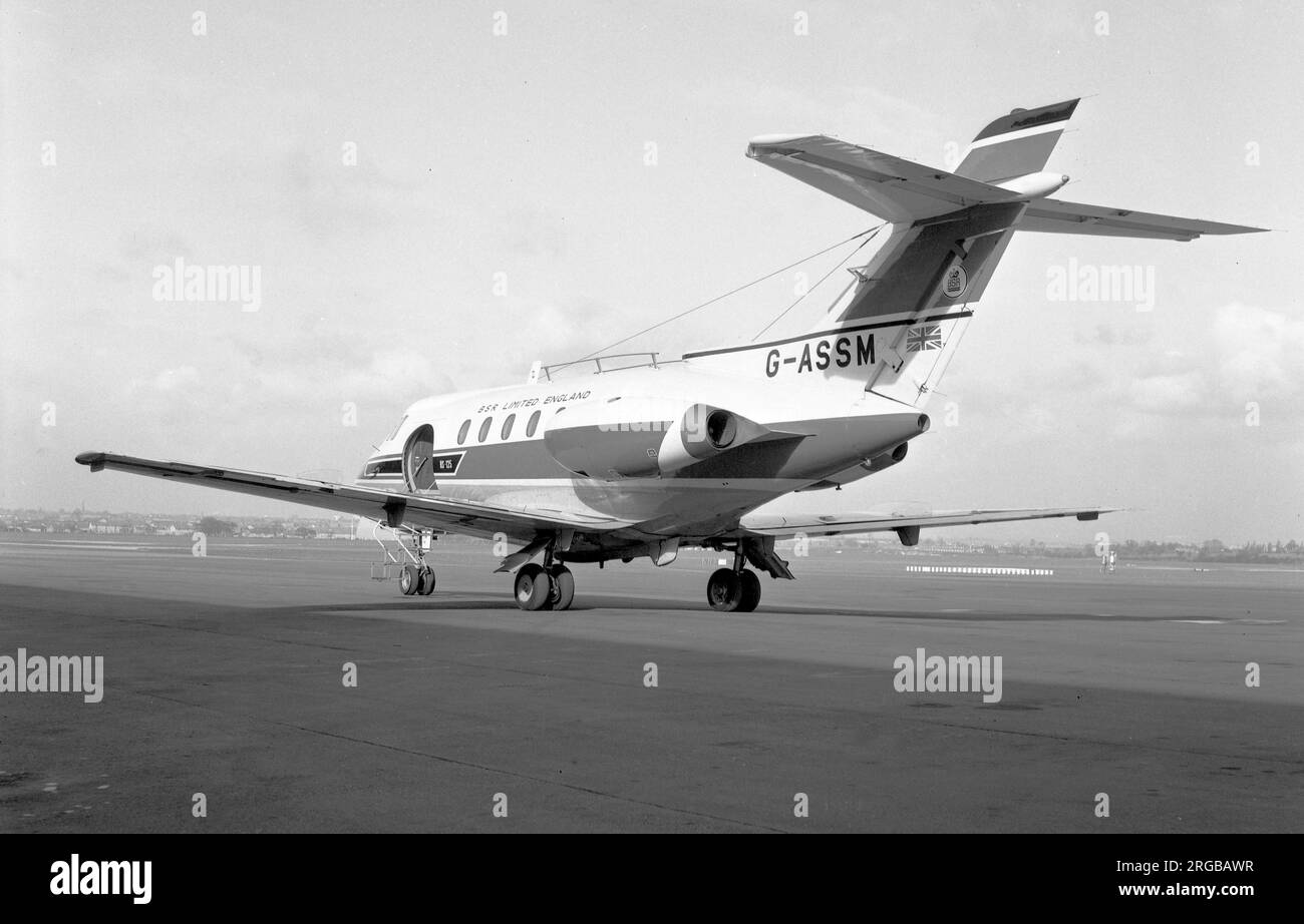 Hawker Siddeley HS-125-1/522 G-ASSM (msn 25010), of BSR Limited, at ...