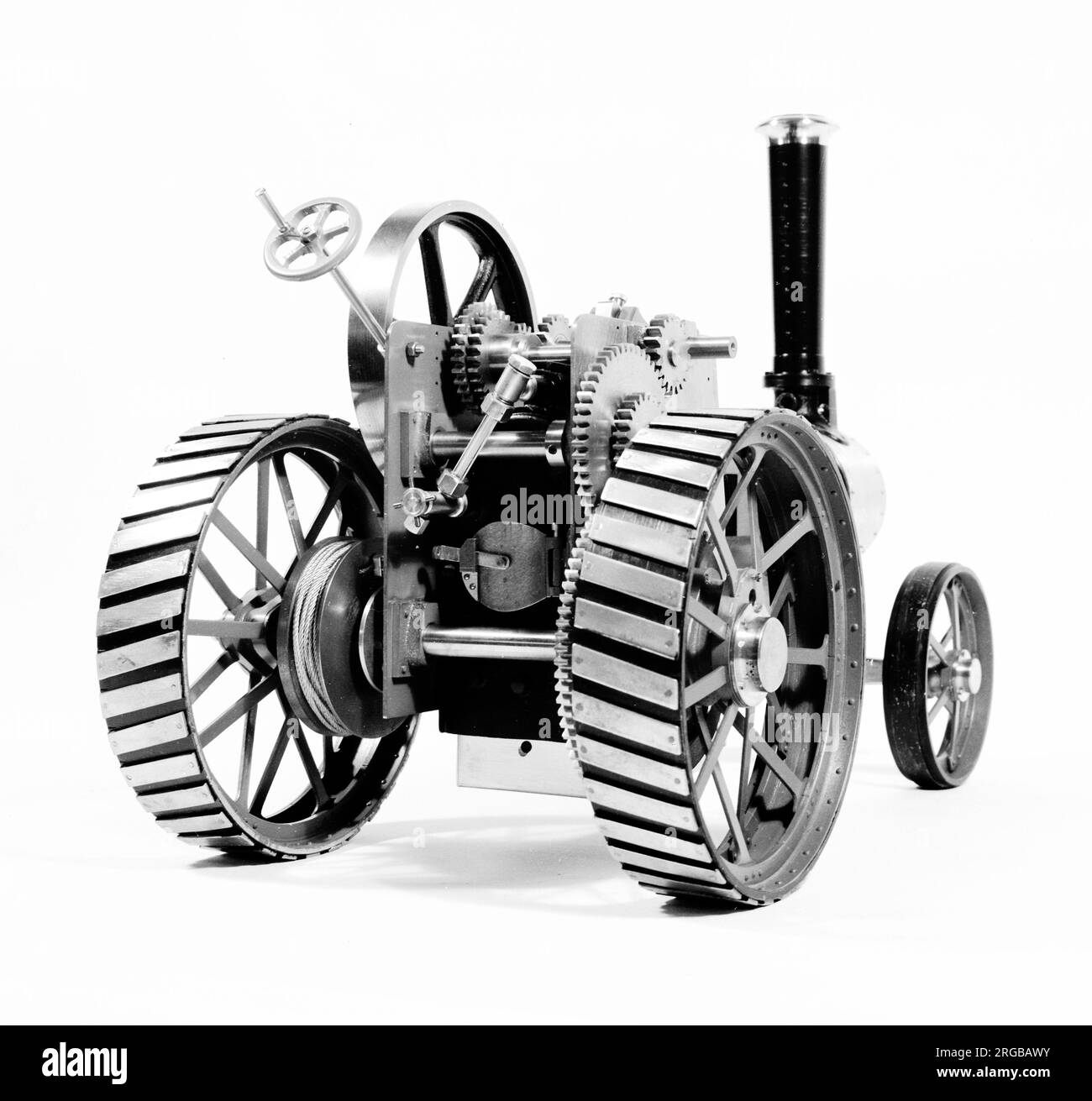 Model Steam Traction engine, partially complete Stock Photo - Alamy