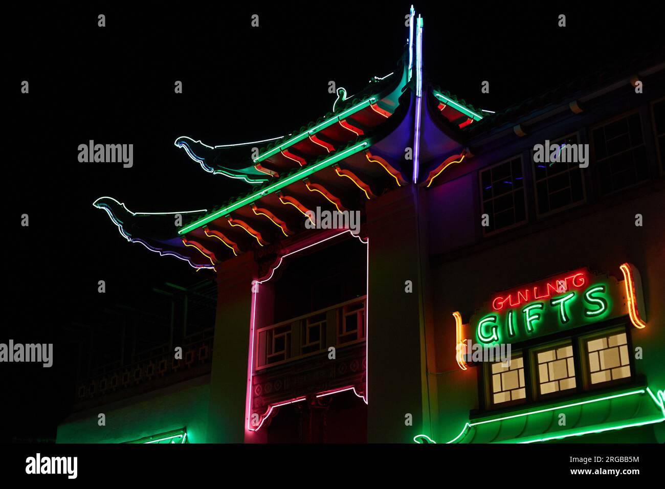 Los angeles chinatown neon hi-res stock photography and images - Alamy