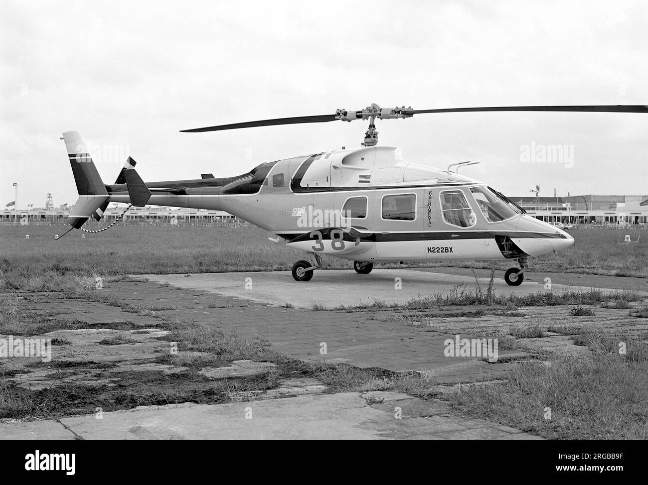 Bell 222 N222BX (msn 47004), at the Paris Air Show held on Le Bourget ...