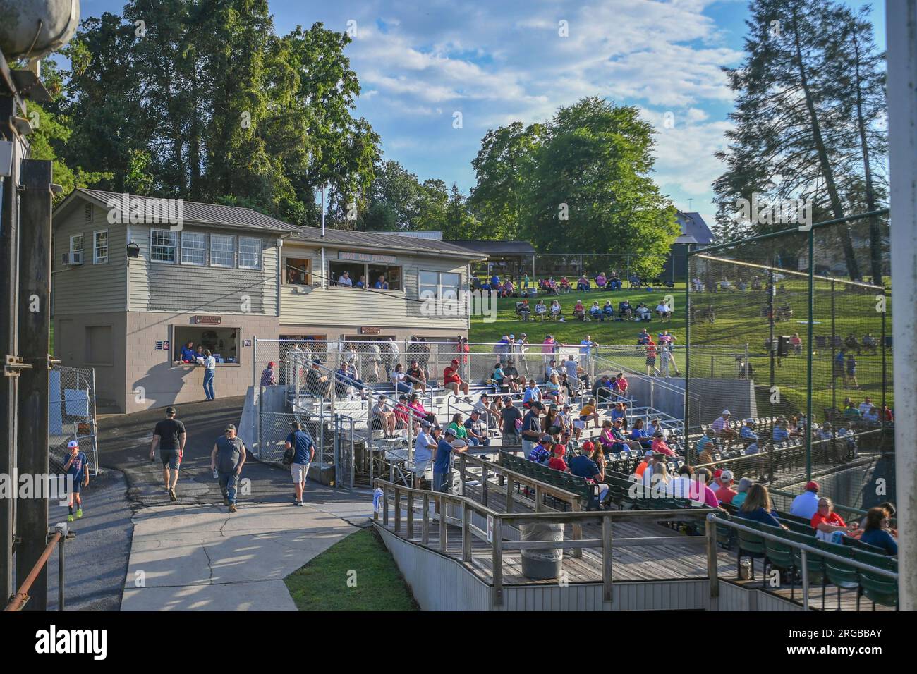 Fans gather in Boyce Cox Field for the last game of the Bristol State ...