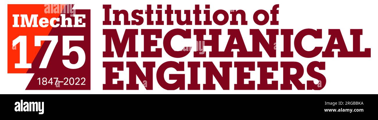 Logo for the IMechE 175th Anniversary (on 27th January 2022 Stock Photo ...