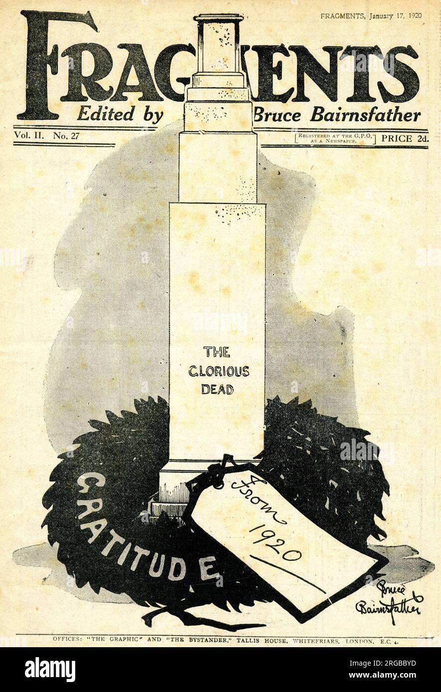 Cover design, Fragments magazine, The Glorious Dead, Gratitude from ...