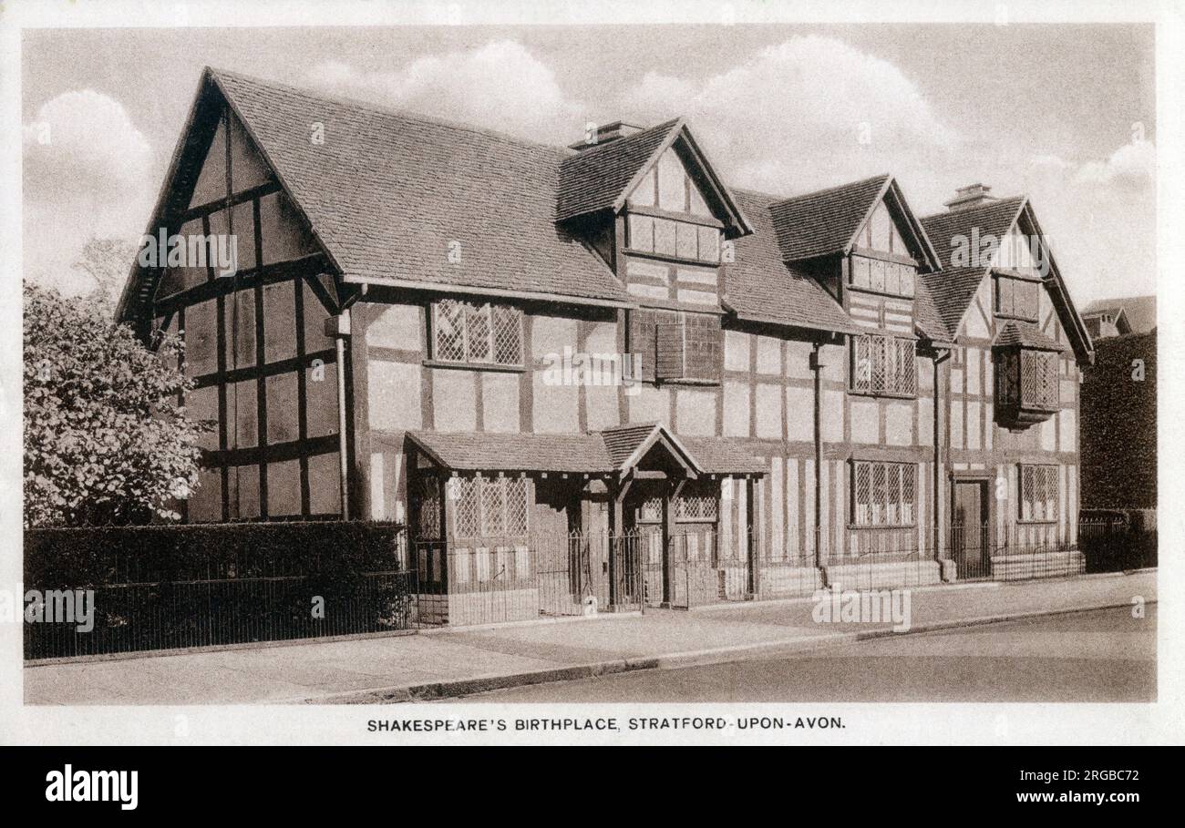 Shakespeare's Birthplace - a restored 16th-century half-timbered house ...